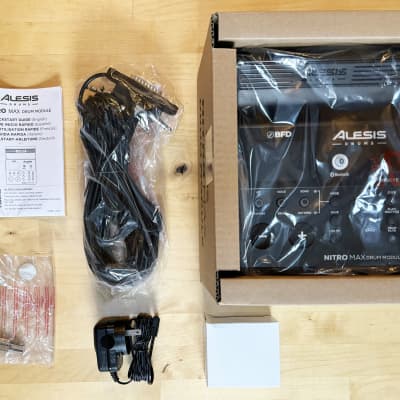 NEW Alesis NITRO MAX Drum Module w Cable Snake/Power Adapter | Reverb
