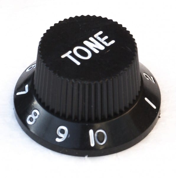 Black Tone Control Knob For Electric Guitars, Works With | Reverb