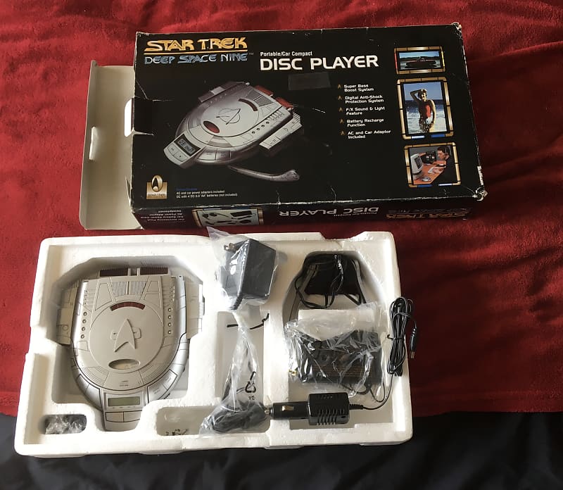 Star Trek Deep Space 9 Portable CD Player w box. Very Rare. | Reverb
