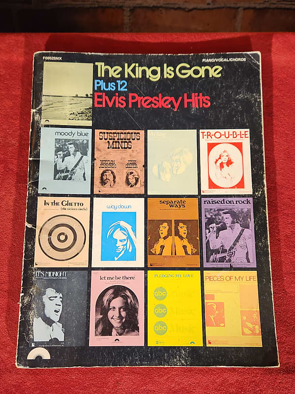 Vintage 1977 "The King Is Gone" Elvis Presley Songbook | Reverb