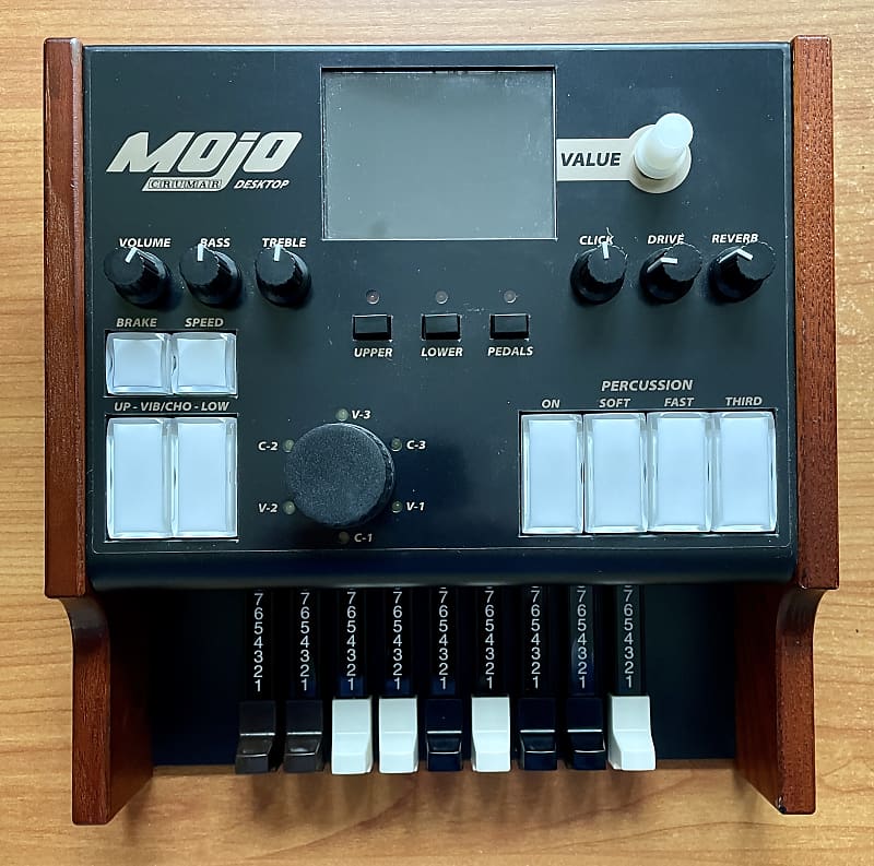 Crumar Mojo Desktop Organ Module 2021 Black with natural wood | Reverb