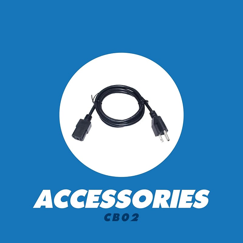 HQsing CB02 3-Prong Power Cable – 18AWG Heavy Duty Cord, ETL | Reverb