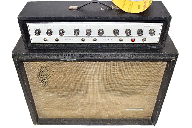 Vintage Silvertone Model 1465 Solid State 150 Guitar Head and | Reverb