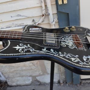 Vintage 1966 Supro Taurus Bass Guitar & OHSC Very Unique | Reverb