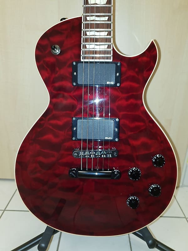 ESP Standard Series Eclipse II Japan 2004 Quilted Maple Red | Reverb