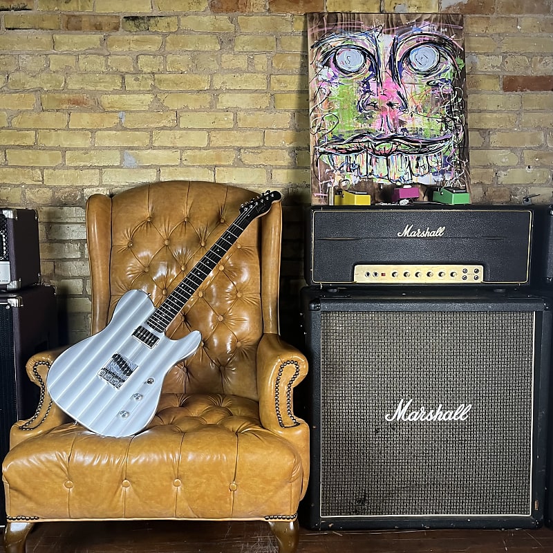 Liquid Metal T Style Aluminum Bodied P90/S Electric Guitar! | Reverb