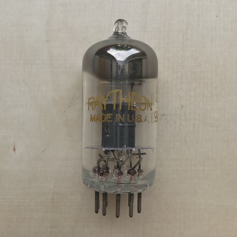 Vintage 1960's Raytheon ECC82 / 12AU7 preamp valve / tube USA | Reverb