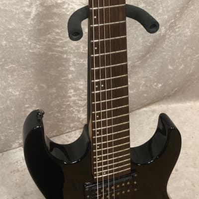 Washburn X-Series Pro 7 seven string guitar in gloss black | Reverb