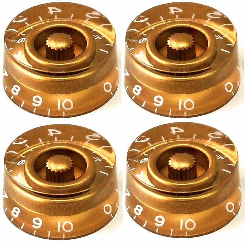 Brand-New 4x Vintage-style Speed Knobs Gold inchSize 24 | Reverb