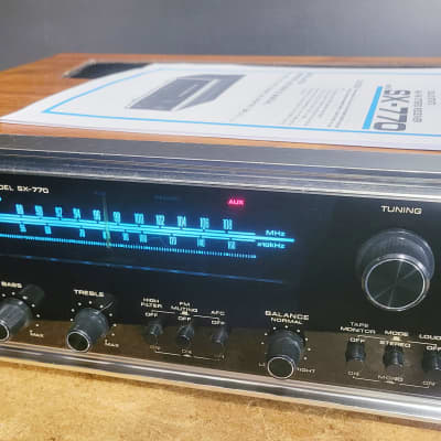 PIONEER SX-770 AM/FM STEREO RECEIVER SERVICED AND RECAPPED | Reverb