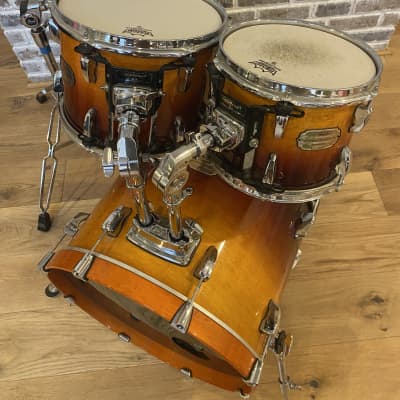 Pearl Session Custom Kit w/20’ Kick - Amber Sunburst | Reverb