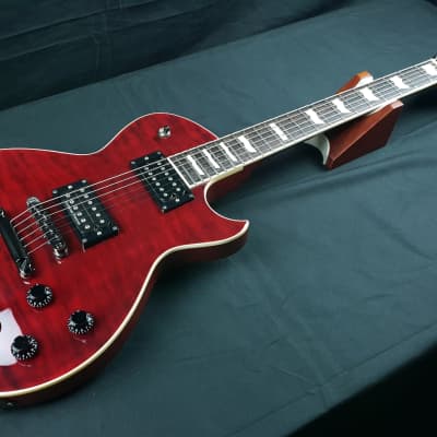 ESP Eclipse II 2006 See-thru Black Cherry Quilted Maple 4 | Reverb