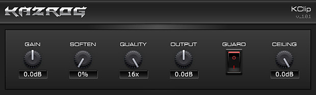 Kazrog KClip - Mastering Clipper Plugin Software | Reverb UK