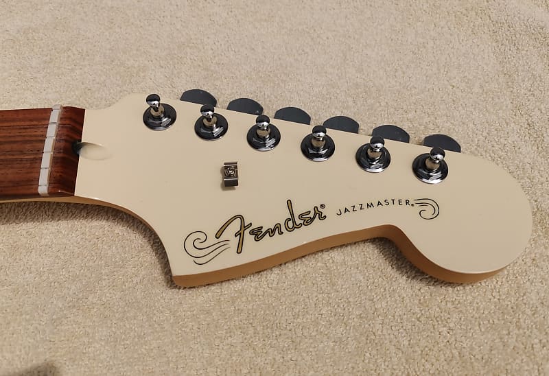 Fender Jazzmaster neck, Olympic White headcap, Exclusive | Reverb