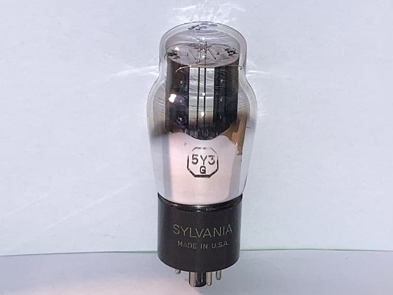 Sylvania 5Y3G Rectifier Tube, Tested, ST Shape Tube | Reverb