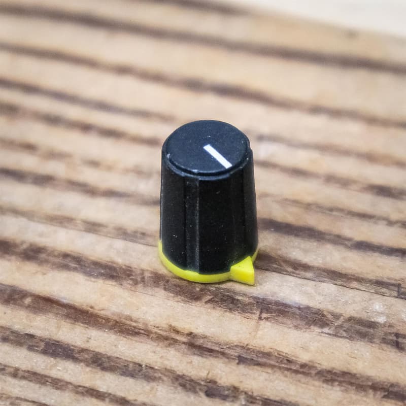 Drawmer Collet Knob with Yellow Pointer & Cap with Indicator | Reverb