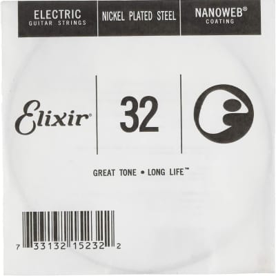 Elixir Single String Electric Guitar NANOWEB Coating, .032 | Reverb