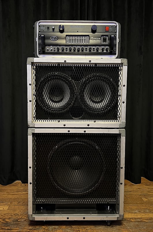 Ampeg SVT-4 PRO 1200-Watt Bass Amp Head w/ Custom Cabs 2x10"s | Reverb