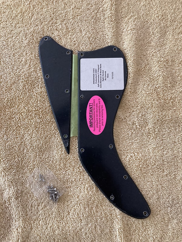 Warmoth Split Jazzmaster Pickguard - Black | Reverb