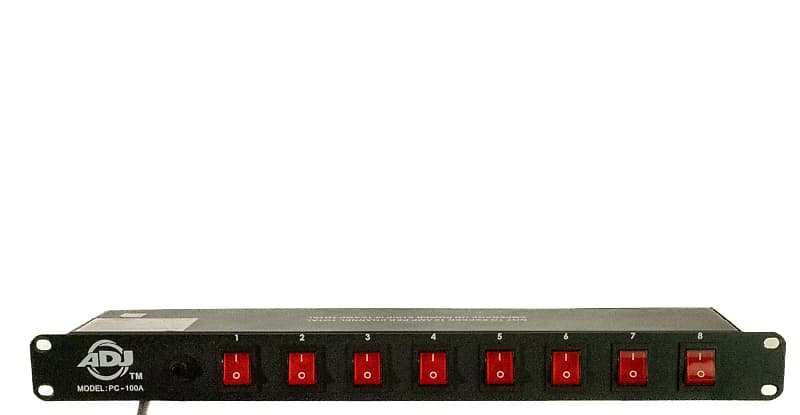 ADJ PC-100A 8-channel rack mount power strip. | Reverb
