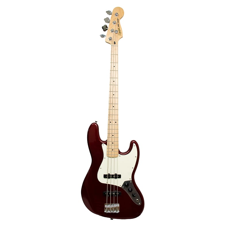 Squier Jazz Bass - Red | Reverb