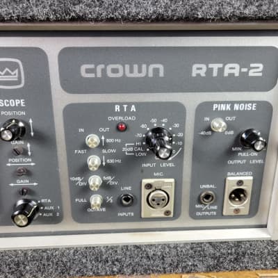 Crown RTA-2 Real Time Audio Spectrum Analyzer | Reverb