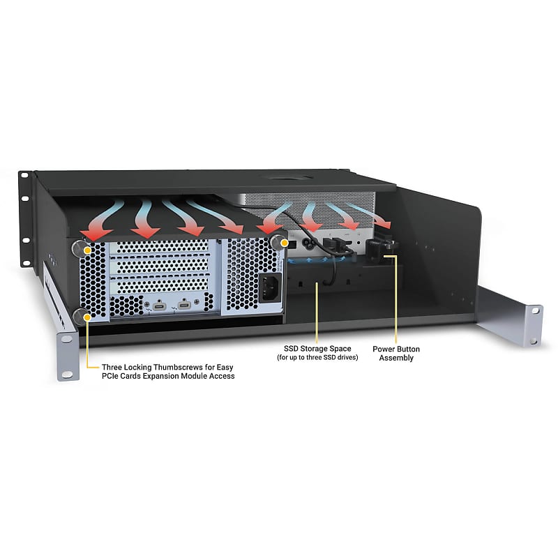 Sonnet xMac Studio Pro 3U Rackmount Enclosure with Echo III | Reverb