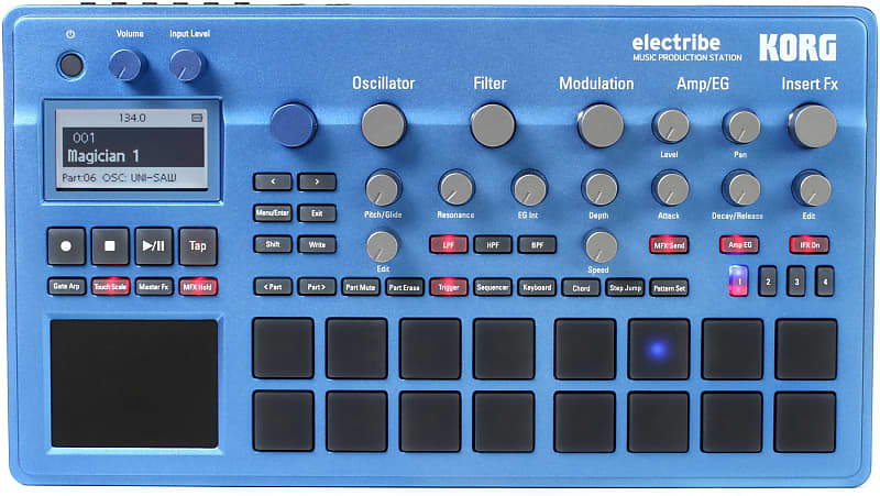 Korg Electribe - Metallic Blue (2-pack) Bundle | Reverb