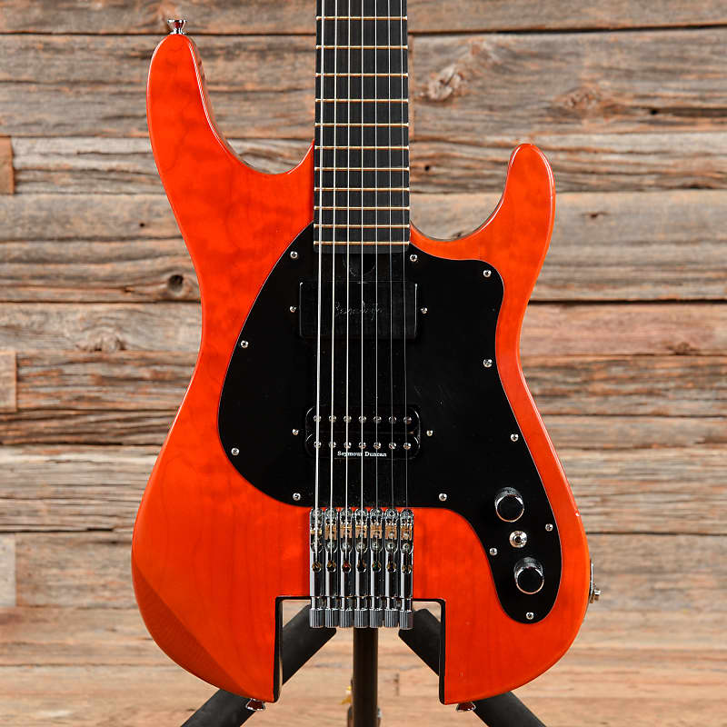Steve Ezzo Custom Headless 7-String Red | Reverb