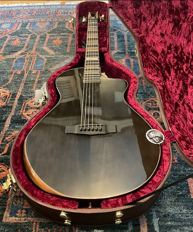 Cort Masterpiece Series Modern Black Acoustic-Electric Guitar | Reverb