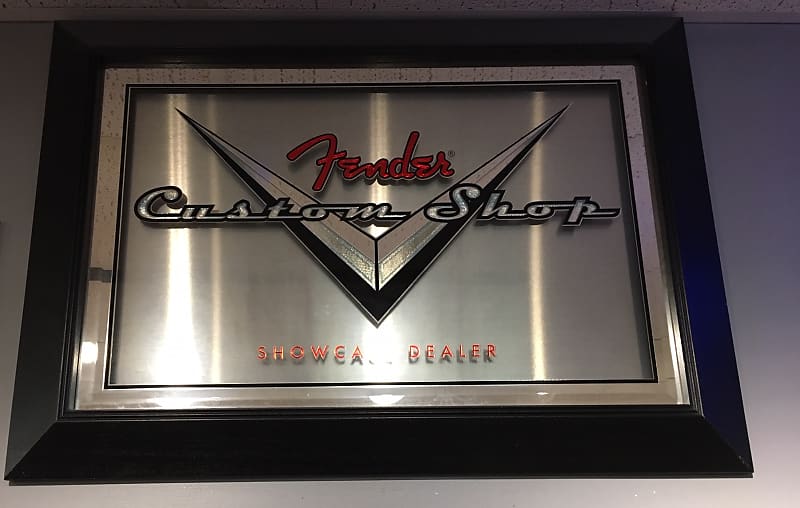 Fender Custom Shop Showcase Dealer Mirror | Reverb