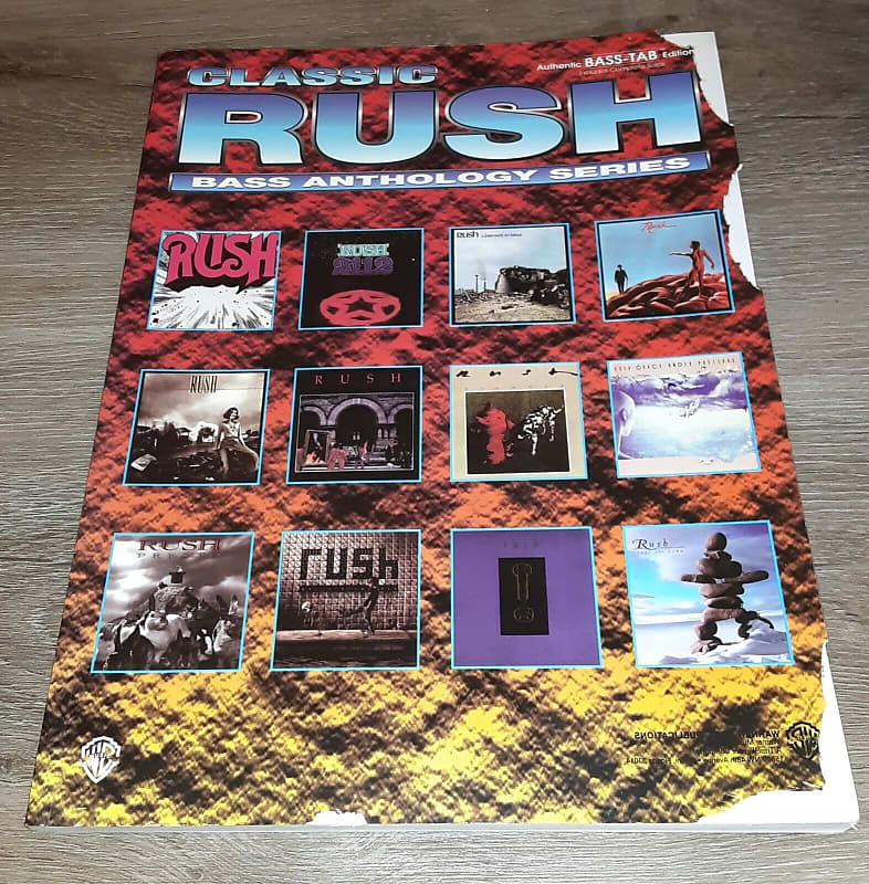 CLASSIC RUSH - BASS ANTHOLOGY SERIES - BASS TAB BOOK - | Reverb