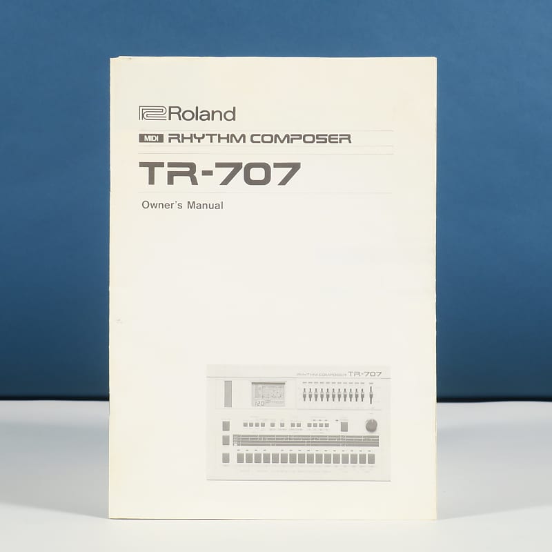 Roland TR-707 Rhythm Composer owner's manual | Reverb UK