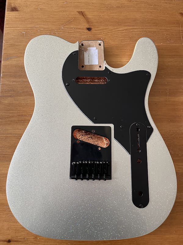 Unbranded silver telecaster body , Gotoh bridge ,pick guard | Reverb