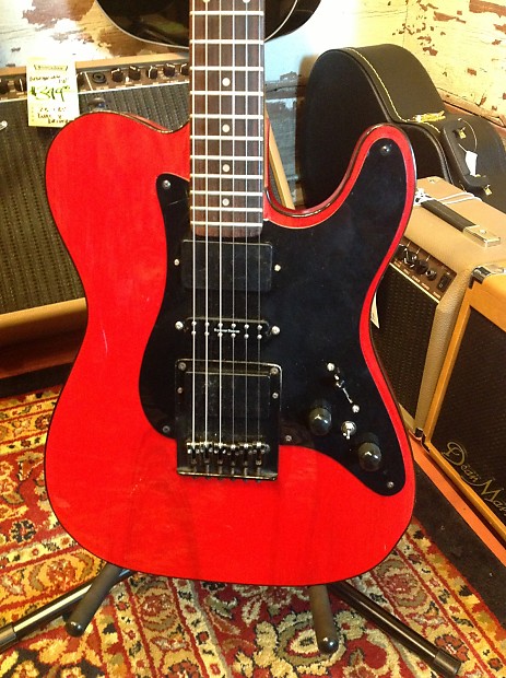Schecter SATURN "Telecaster" '80s Trans Red w/Hardshell Case | Reverb