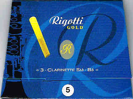 Rigotti Gold Bb Clarinet Reeds - Strength 5 - Pack of 3 | Reverb
