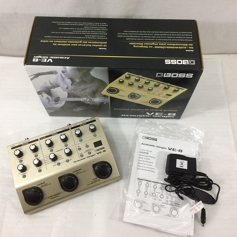 Boss VE-8 Acoustic Singer Guitar/Voice Effect Processor | Reverb