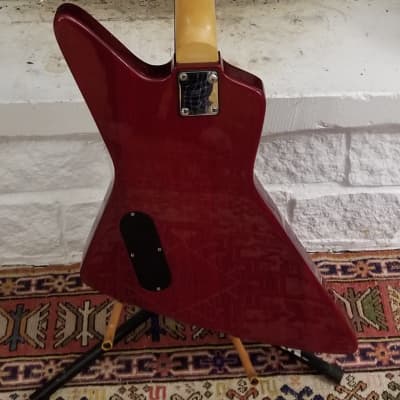 Hamer Slammer XP1 Explorer 1999 MIK - Transparent Wine Red | Reverb