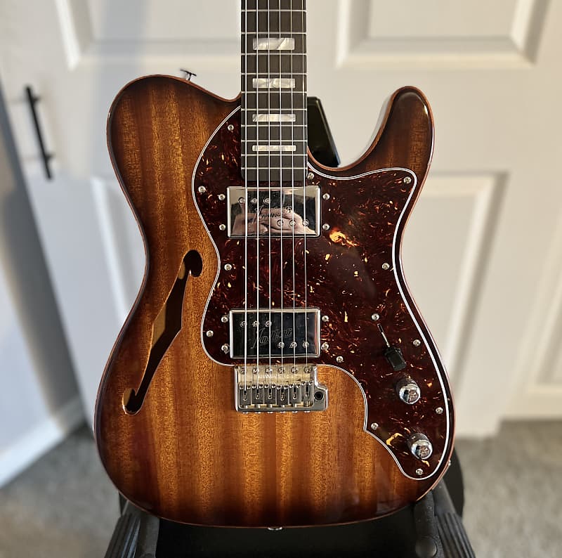 Warmoth (Fender) Telecaster Thinline Deluxe 2021 - Mahogany | Reverb