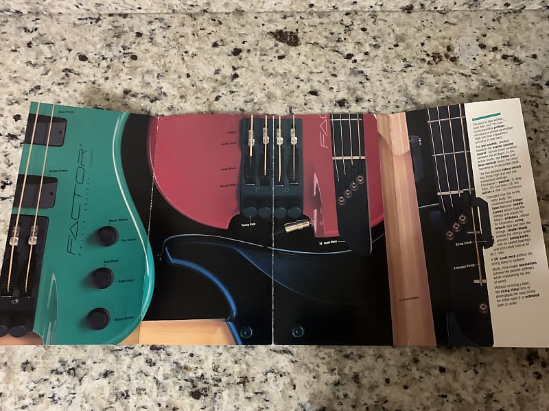 Philip Kubicki Factor Bass Brochure Catalog Pre Fender 80’s | Reverb