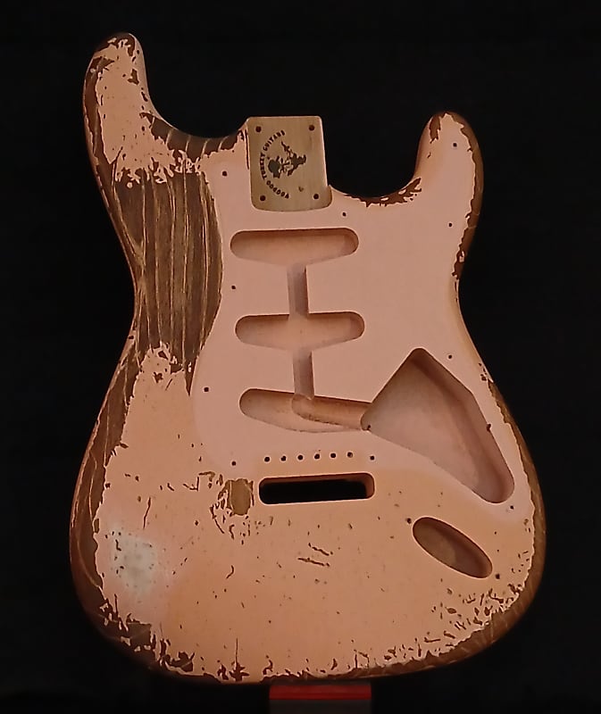 Voodoo Turkey ultra heavy relic stratocaster body masterbuilt | Reverb