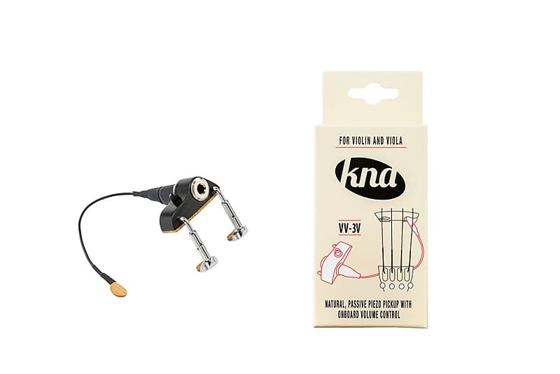 KNA VV-3V Portable Piezo Violin/Viola Pickup With Volume | Reverb