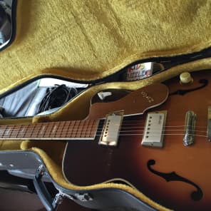 Zim-Gar Vintage Japanese 1960's Hollow body Electric Guitar | Reverb