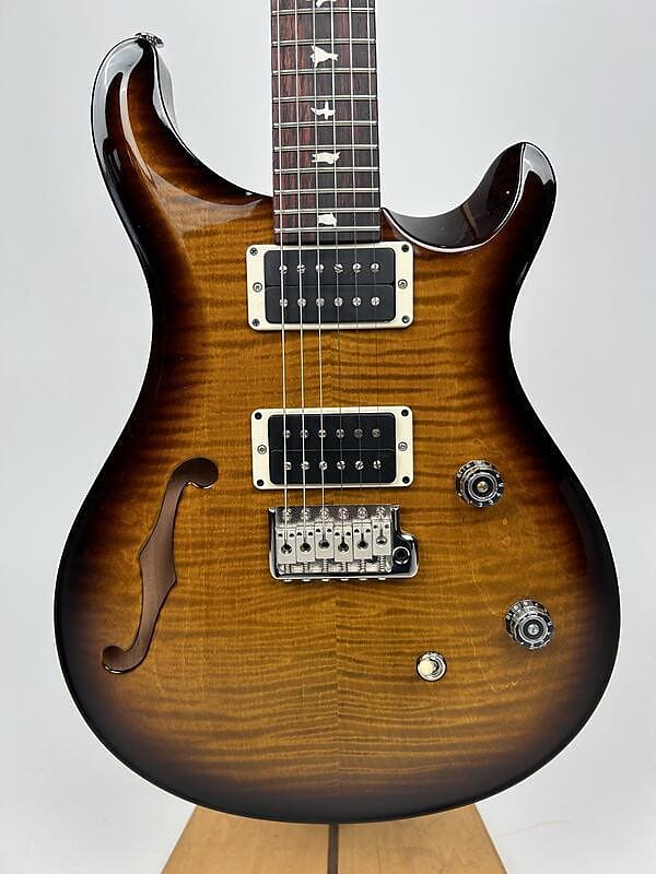 PRS CE 24 Semi-Hollow - Black Amber | Reverb