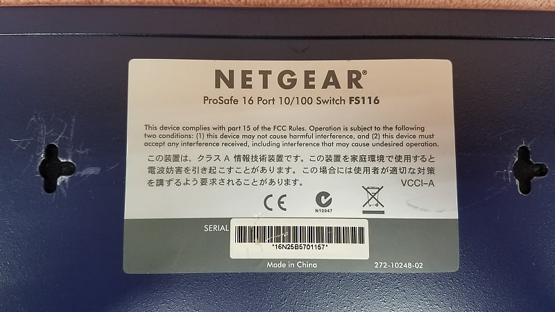 Netgear ProSafe FS116 | Reverb