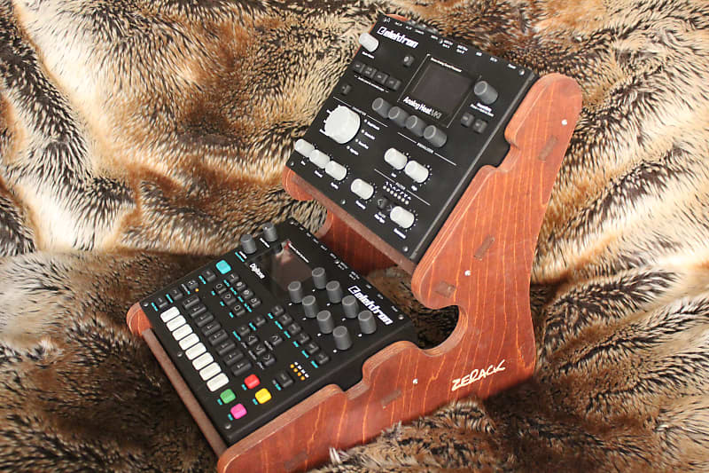 Elektron mk2 double stand - custom - cherry wood | Reverb