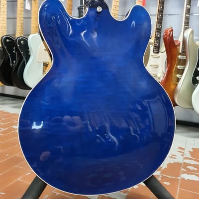 Gibson Es 335 Dot Custom Shop Blue Burst | Reverb