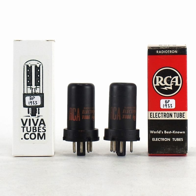 Tests NOS Date Matched Pair RCA USA 6SF5 Metal Vacuum Tubes | Reverb