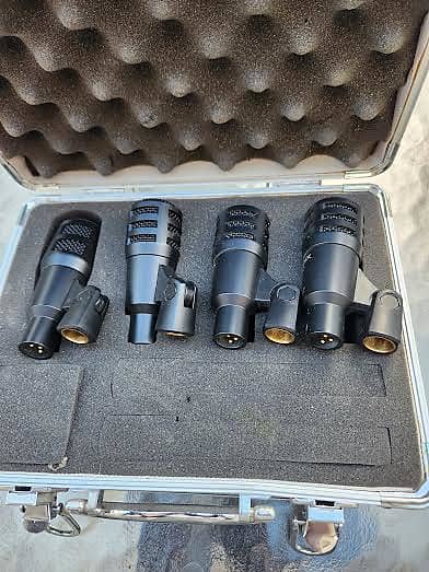 4 Audix Drum Microphones -3 x F10 & 1 x F12 plus Case | Reverb