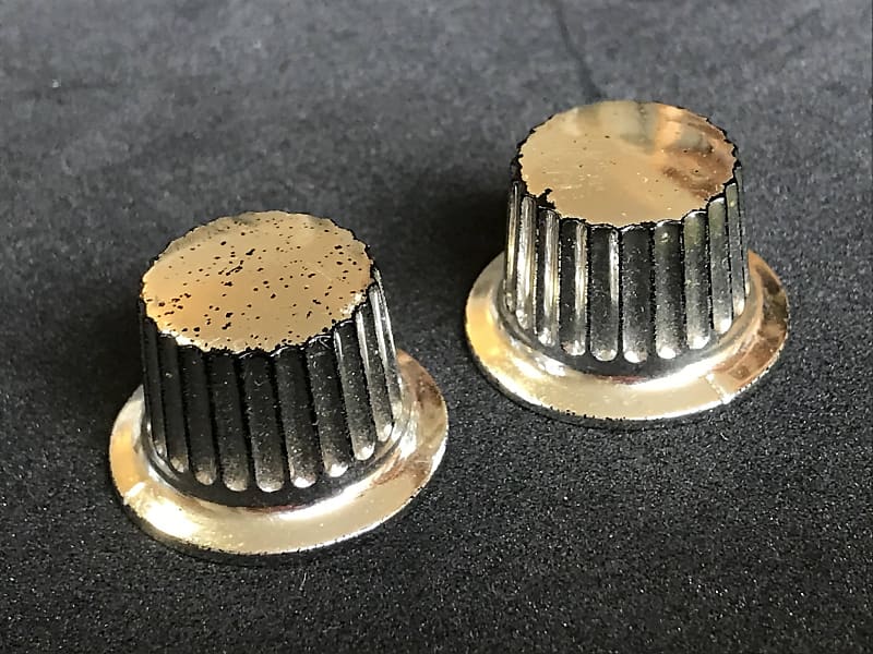 Daka Ware Knobs 1960 - Chrome Black | Reverb
